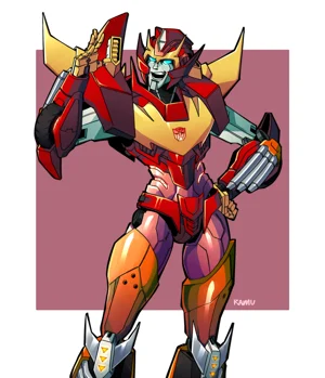 Chat now with MTMTE Rodimus prime · created by @Bonniethedragon
