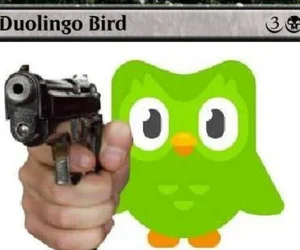 Chat now with Doulingo bird · created by @Shadows_R_us